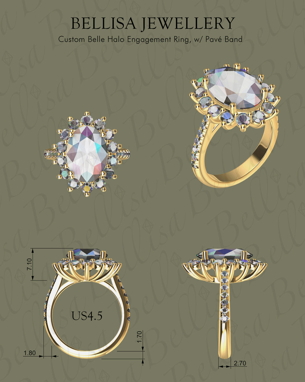 Custom Engagement Rings - Bespoke Submission - Bellisa Jewellery